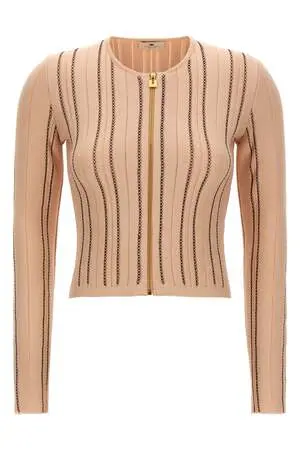 Elisabetta Franchi Cropped Knit Cardigan