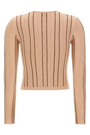 Elisabetta Franchi Cropped Knit Cardigan