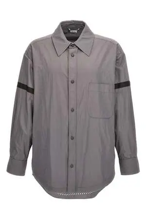 Thom Browne Shirt 'snap Front Overshirt - Gray