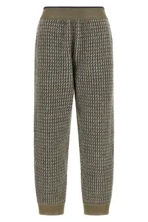 BRUNELLO CUCINELLI Sparkling Houndstooth 'track' Trousers