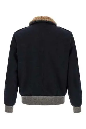 Brunello Cucinelli Cashmere Beaver Bomber Jacket