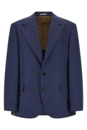 Brunello Cucinelli Prince Of Wales Blazer - Blue