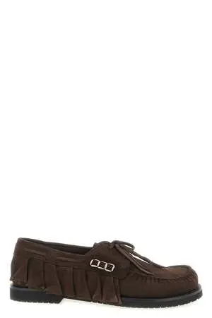 J.W.ANDERSON J. W.anderson Suede Volant Boat Shoe - Brown