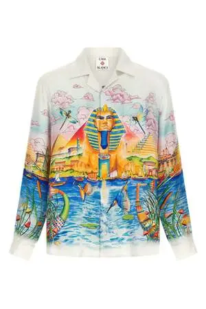Casablanca Silk Shirt With Cuban Collar - Multi