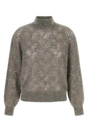 Brunello Cucinelli Dazzling Abstract Leaf' Sweater