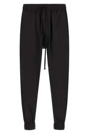 THOM KROM Dropped Crotch Trousers With Drawstring - Black
