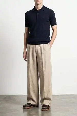 Etro Cotton Polo With Pegaso Embroidery