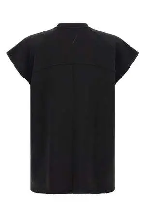 THOM KROM Sleeveless Sweatshirt With Raw Edges