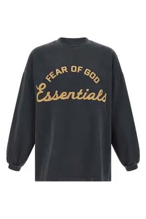 Fear Of God T-shirt With Logo Print - Gray