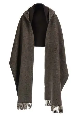 BRUNELLO CUCINELLI Reversible Hooded Scarf