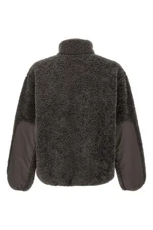 Maison Kitsuné Teddy Fleece Jacket With Contrast Pocket
