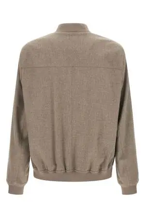 Brunello Cucinelli Light Flannel Bomber Jacket
