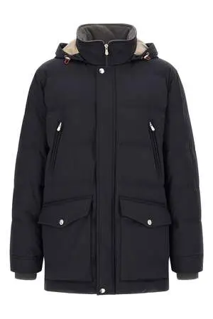 Brunello Cucinelli Quilted Parka - Blue
