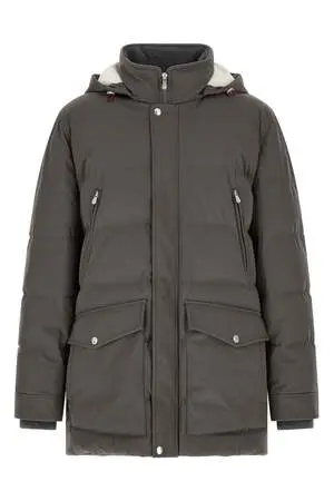 Brunello Cucinelli Quilted Parka - Gray