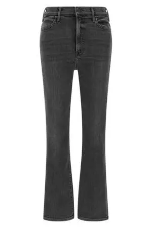 MOTHER The Hustler Ankle Jeans With Signature Embroidery - Gray