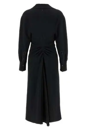 Victoria Beckham Dress 'long Sleeve Polo Collar Midi