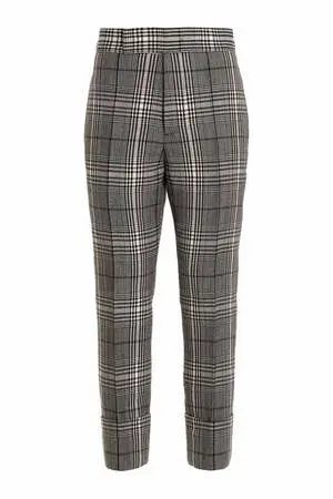 SAPIO Trousers With Adjustable Waist Tabs - White/black