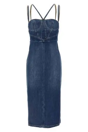 NENSI DOJAKA Dress 'corset Midi With V-straps