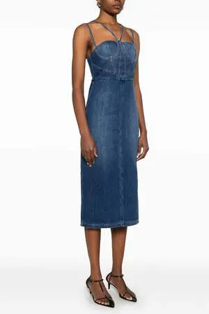 NENSI DOJAKA Dress 'corset Midi With V-straps