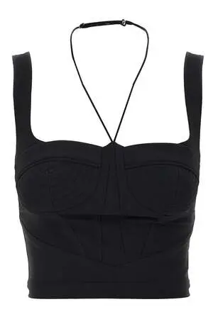 NENSI DOJAKA Top 'bustier With Quilted Cups - Black