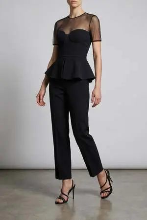 NENSI DOJAKA Top With Sheer Yoke