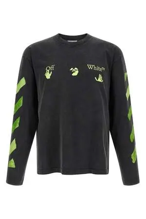 Off-White T-shirt 'bacco Arrow Skate - Black