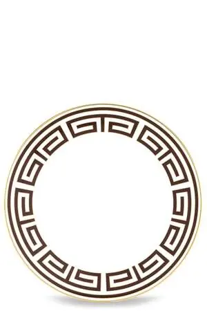GINORI 1735 Centerpiece Plate Gold Detail - Brown