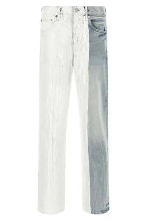 PURPLE BRAND Jeans With Crackle Silver Coating