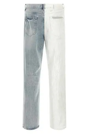 PURPLE BRAND Jeans With Crackle Silver Coating