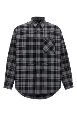 Off-White Casual Jacket 'overshirt Check Flann Padded