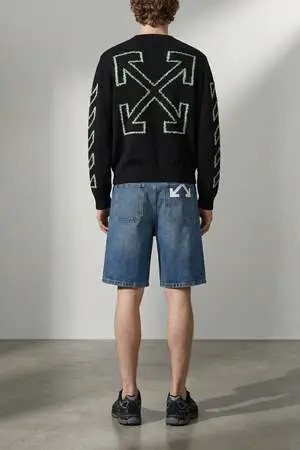 Off-White Diag Outline Cotton Sweater