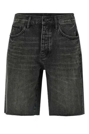 PURPLE BRAND Denim Shorts With Raw Hem - Black