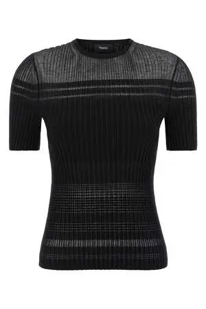 Theory Sheer Stripe' T-shirt