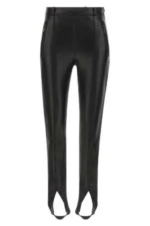 BALMAIN Leather Stirrup Trousers