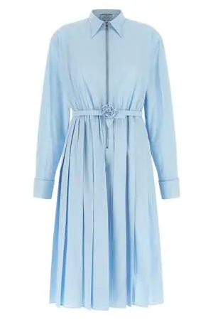 Prada Poplin Shirt Dress - Light Blue