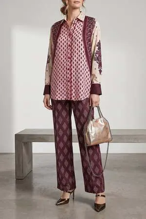 F.R.S FOR RESTLESS SLEEPERS F. R.s. F. R.s. Silk Trousers With Contrast Piping