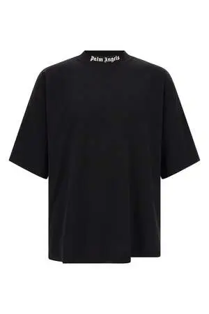 Palm Angels T-shirt With Logo Print - Black