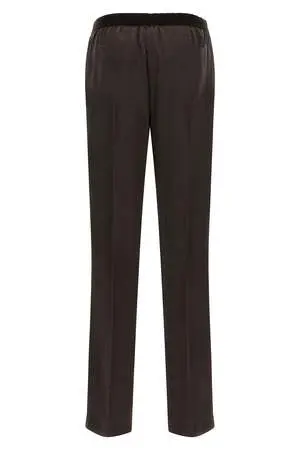TOM FORD Silk Satin Pants With Velvet Waistband