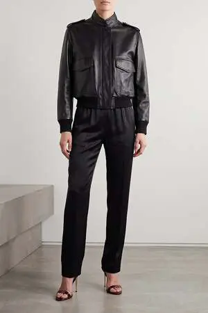 TOM FORD Silk Pajama Pants With Logo Waistband
