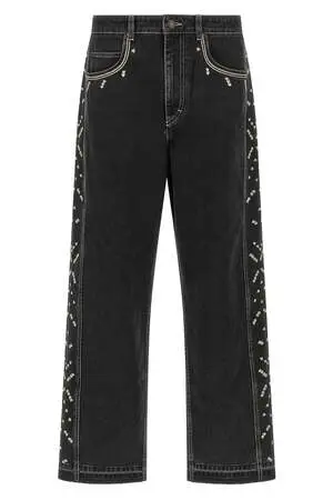 MARANT Jorian' Embroidered Jeans - Black