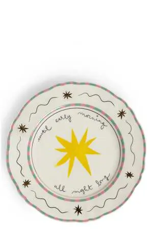 BITOSSI Stella Plate With Gold Details - Multi