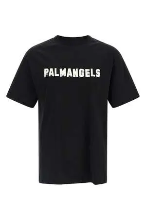 Palm Angels Logo Print T-shirt - Black