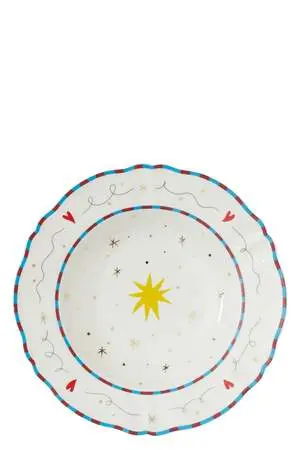 BITOSSI Deep Plate With Scalloped Edge - Multi