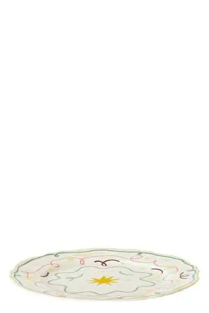 BITOSSI Decorative Tray With Gold Rim