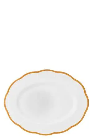 BITOSSI Serving Platter 'petalo Oval 36cm - Yellow