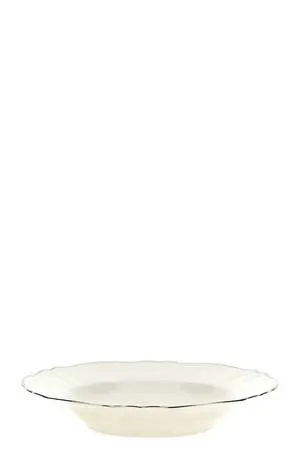 BITOSSI Parisienne Silver Rim' Soup Plate