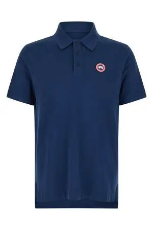 Canada Goose Polo With Logo Patch - Blue