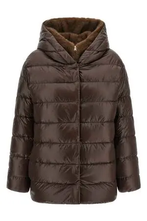 Herno Puffer Jacket With Plush-effect Detail