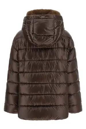 Herno Puffer Jacket With Plush-effect Detail