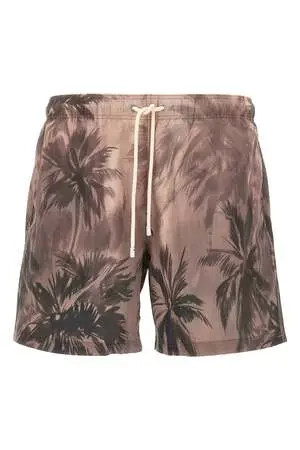 Palm Angels Swim Shorts 'sunset Palms - Multi